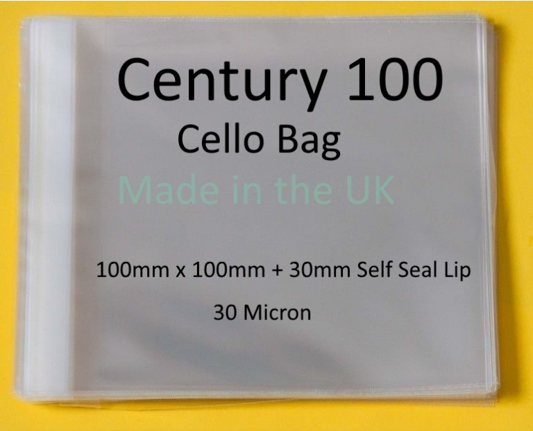 Pack of 10,000 - Century 100 - 100mm x 100mm + 30mm Self Seal Flap ...